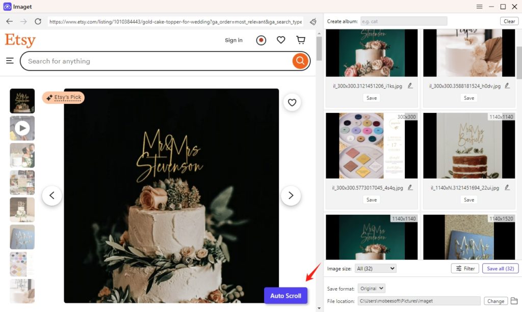 How to Download Images from Etsy? - Imaget