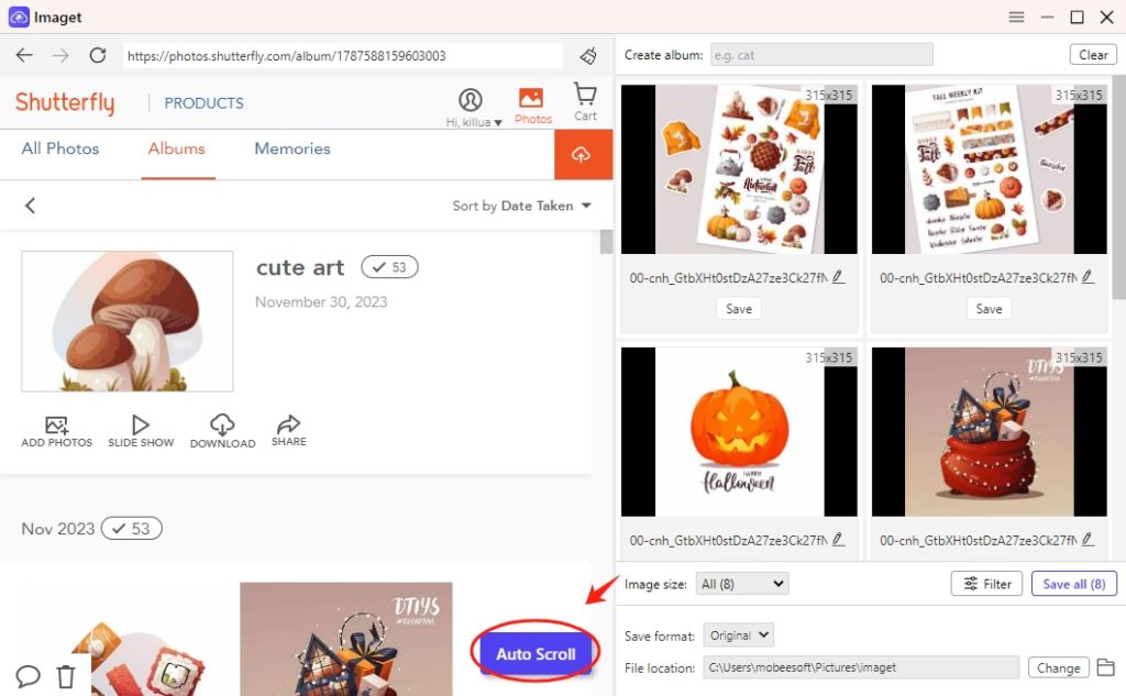 How to Download Photos from Shutterfly to my Computer? - Imaget