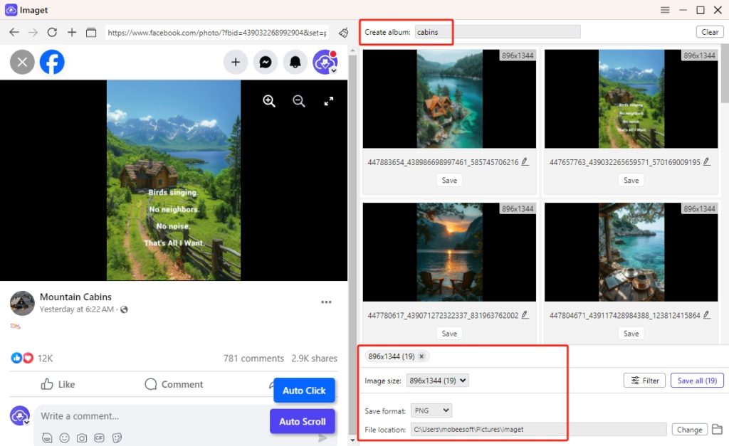[Baixe em um clique] Melhor Facebook Métodos de download de fotos - Imaget