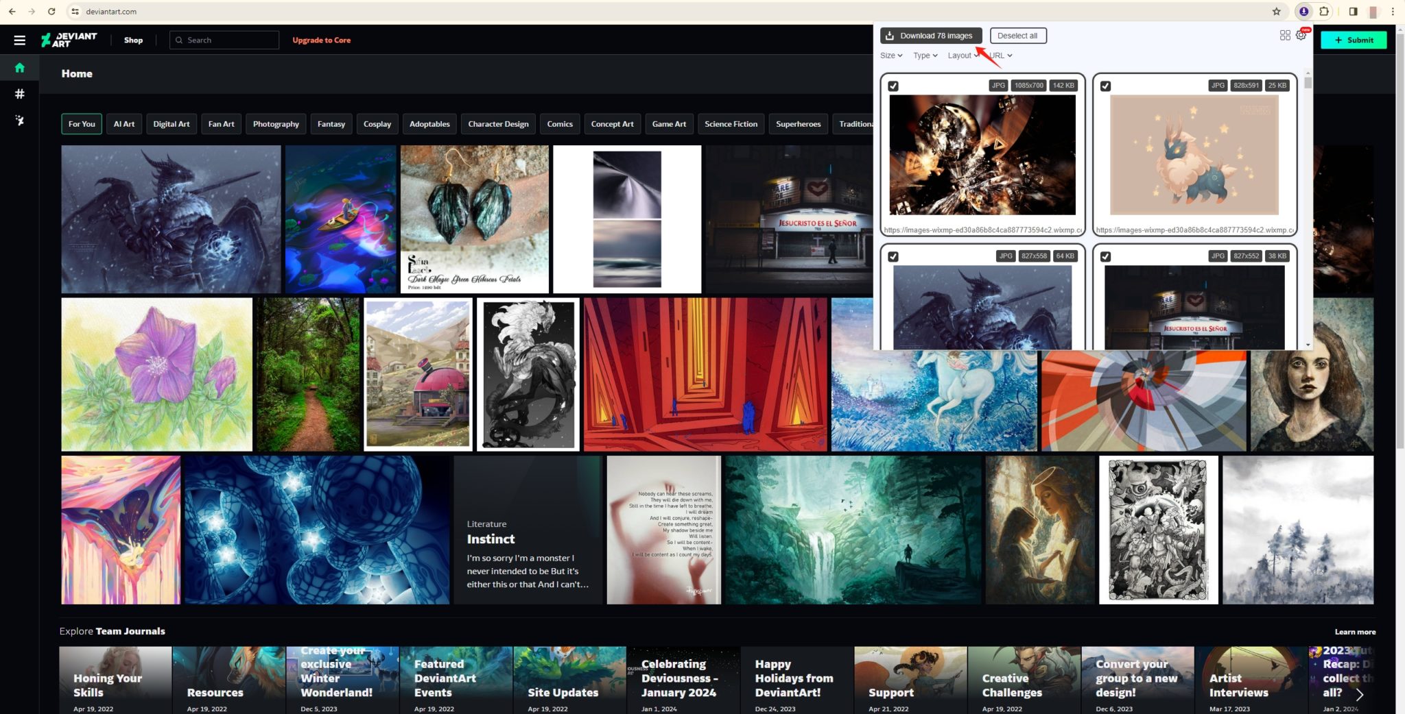How to Download Deviantart Images? - Imaget