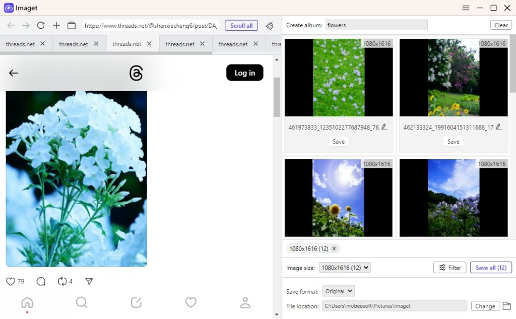 Best Threads Image Downloader to Download Images from Threads - Imaget