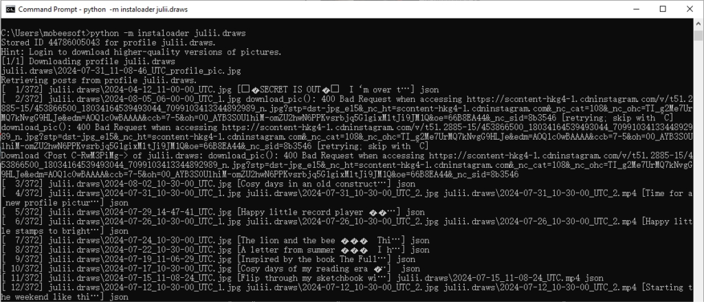 How to Download Pictures from Instagram with InstaLoader? - Imaget