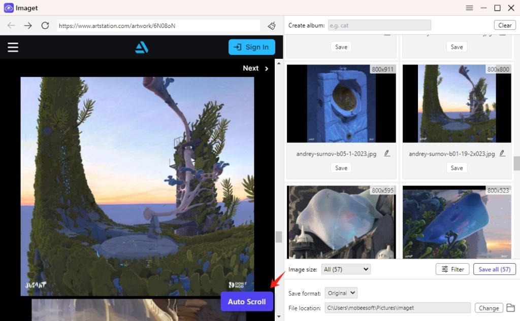 How to Download Artworks from Artstation? - Imaget