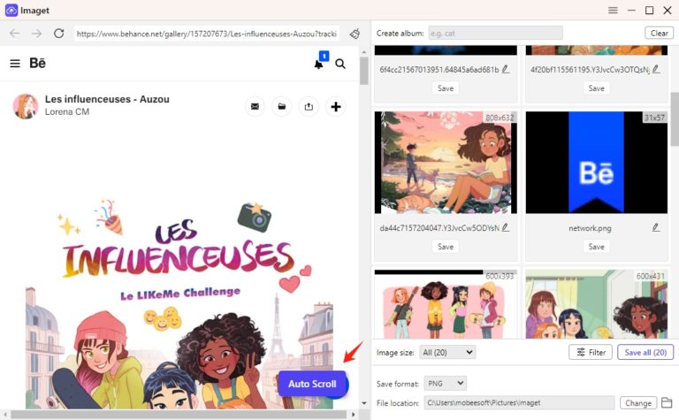How to Download Images from Behance? - Imaget