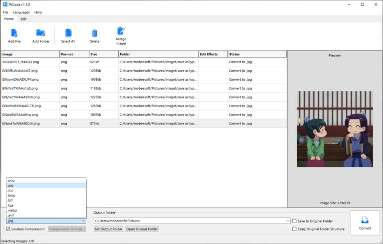 How to Save Images as Type JPG/JPEG/PNG/WebP? - Imaget