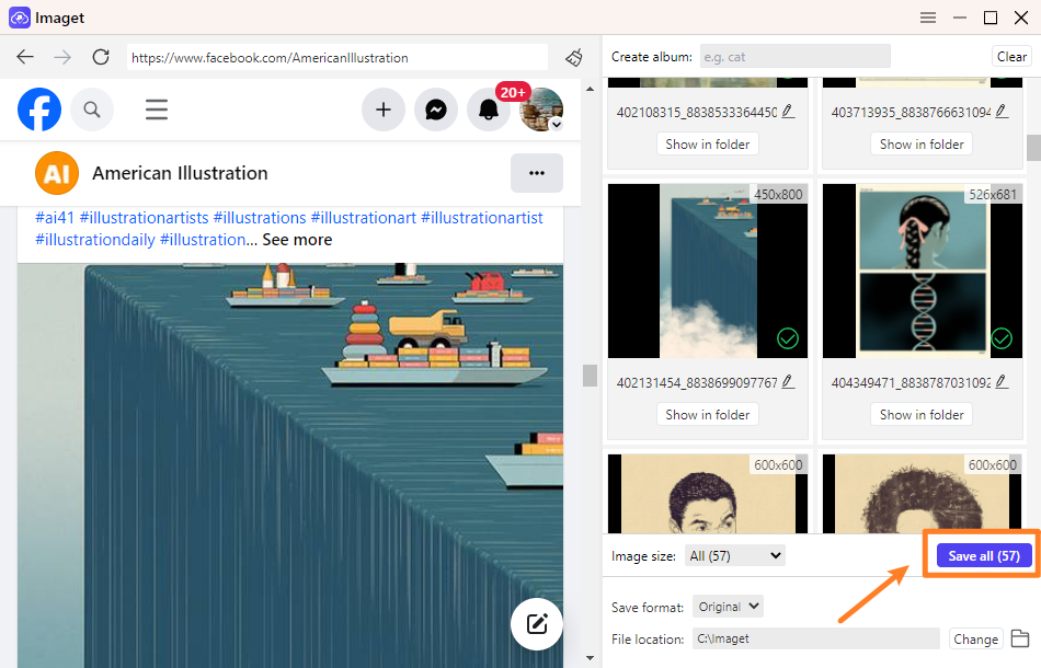 [Download in One-click] 2024 Best Facebook Photo Download Methods - Imaget