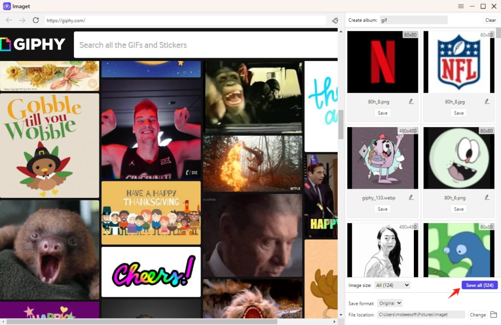如何在 Giphy 上下载 GIF？- Imaget
