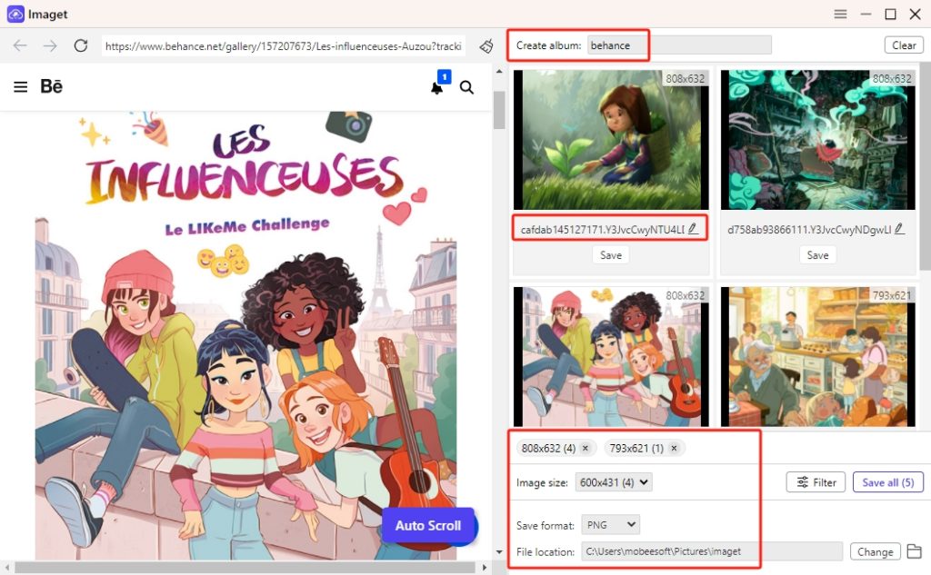 How to Download Images from Behance? - Imaget