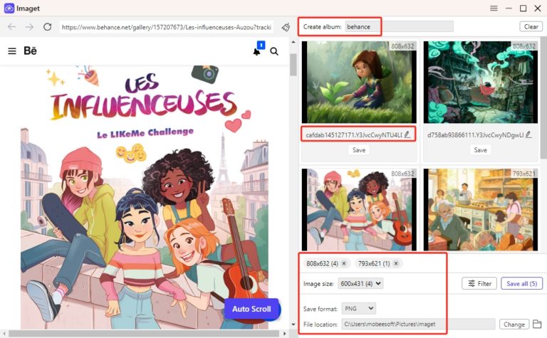 How to Download Images from Behance? - Imaget